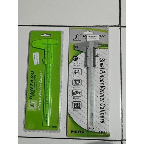 Jual Sketmat Jangka Sorong Kentaro Plastik (PVC) dan Besi 6 inchi ...
