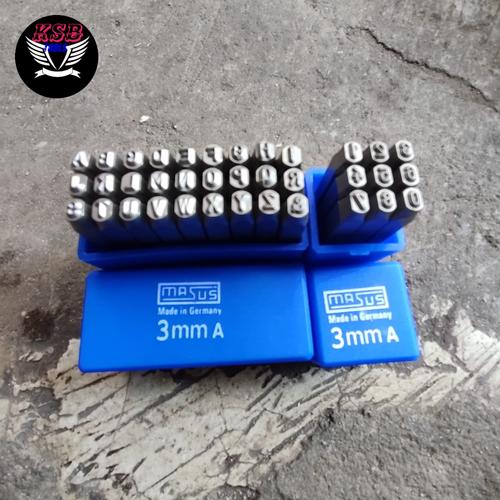 Jual Huruf dan angka ketok 3mm MASUS stamp punch set 3 mm - angka ...