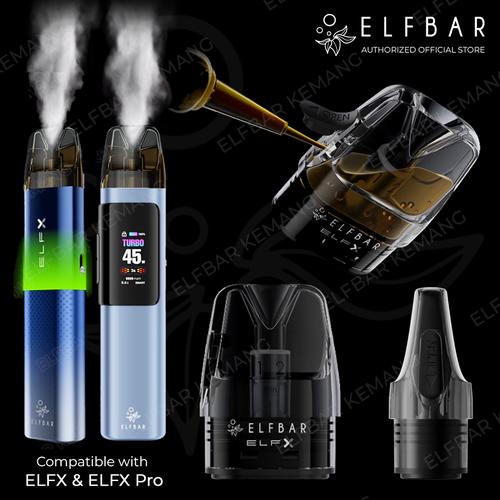 Jual ELFBAR ELFX Cartridge Open System (Bisa Refill) | ELF BAR Pod ELFX ...