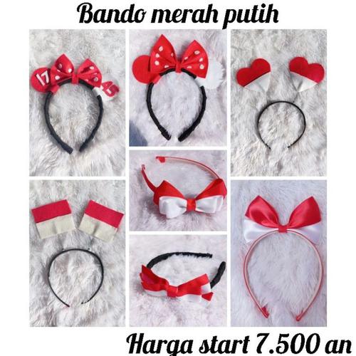 Jual BANDO MERAH PUTIH ATRIBUT AGUSTUSAN BANDO AGUSTUSAN BENDERA MERAH ...
