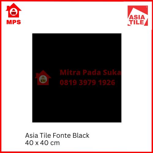 Jual 40x40 Fonte Black Asia Tile Keramik Hitam Polos - TF Lgsg - Kota ...