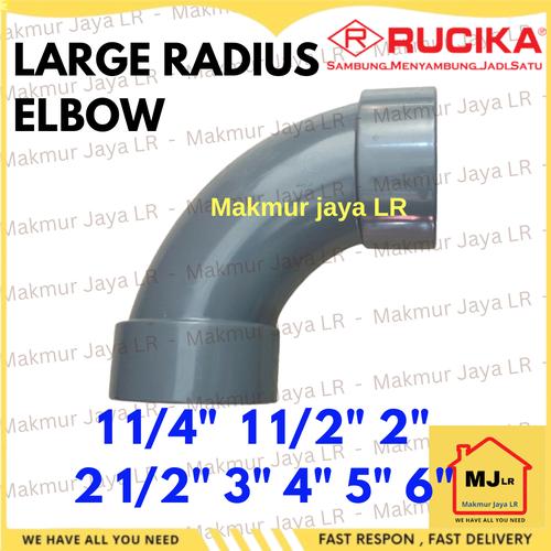 Jual Large Radius Elbow 1 1/4 1 1/2 2 3 4 5 6 inch Long Knee Keni ...