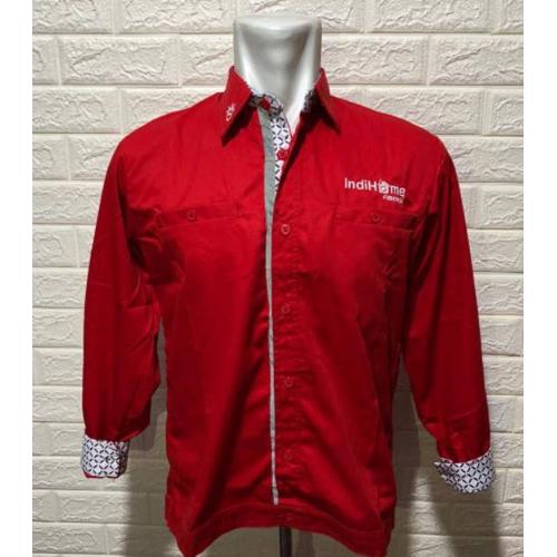 Jual Seragam indihome lengan panjang seragam kerja pria wanita seragam ...