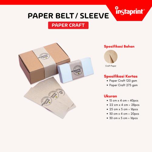 Jual Paper Belt Craft/ Paper Sleeve / Label Segel Box / Packaging ...