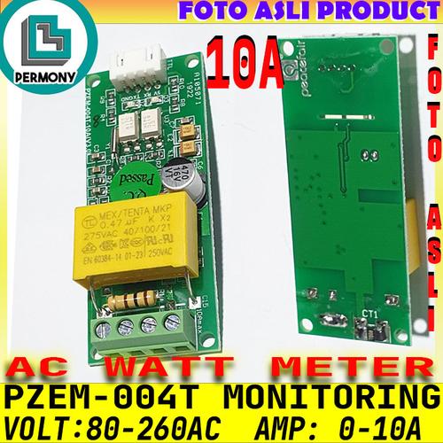 Jual PZEM-004T 10A meter sensor arus tegangan AC voltage current ...