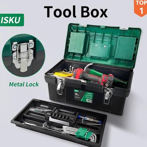 Jual New ISKU Tool Box 15-20inch Kotak Perkakas Upgraded Baja Pengunci ...