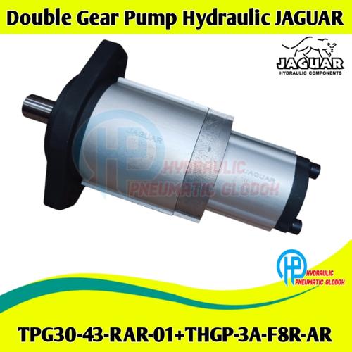 Jual DOUBLE Gear Pump Hydraulic JAGUAR 43cc + 8cc TPG30-43-RAR-01 ...