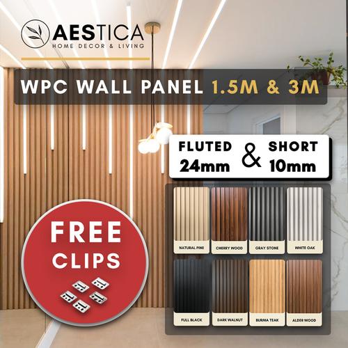 Jual WPC Wood Wall Panel 24MM Fluted 1.5M & 3M Aestica | Dekor Dinding ...