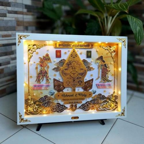 Jual Simbolis MAHAR pernikahan CUSTOM ukuran Besar 40x30 | mahar WAYANG ...