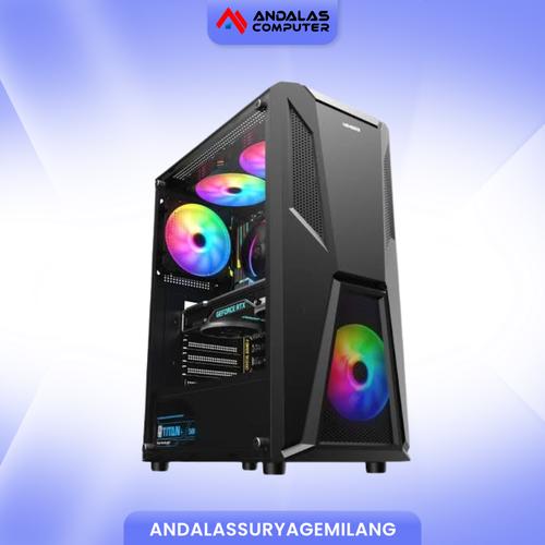 Jual Casing PC Gaming NYK Nemesis TRITON T33 Free 4 FAN RGB Tempered ...