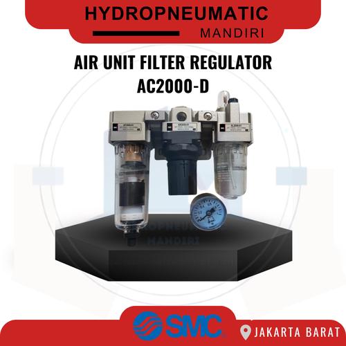 Jual SMC AC2000-01D / AC2000-02D AIR UNIT FILTER REGULATOR LUBRICATOR ...