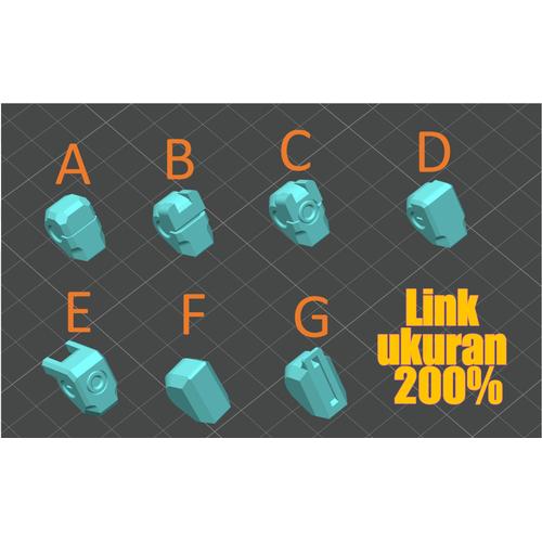 Jual Aksesoris / koleksi berbagai jenis model kepala Titan Dummy 13 ...