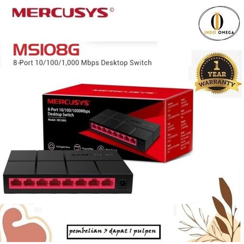 Jual Mercusys MS108G Desktop Switch 8-Port 10/100/1000Mbps HUB MS108 1 ...