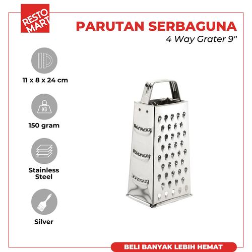 Promo Parutan Serbaguna /4 Way Grater 9" RESTOMART SS(2712014) - 2pcs ...