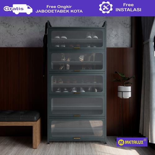 Promo METALUX KASAMA - Lemari Sepatu Besi Tingkat | Stucking Steel Shoe Cabinet - White - Kab ...
