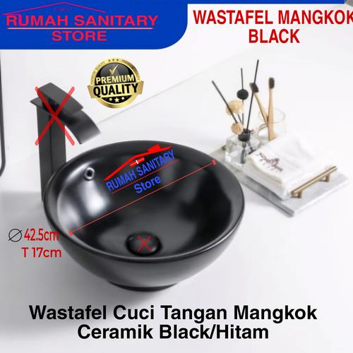 Jual Wastafel BLACK K26 Hitam Mangkok Wastafel Bulat keramik - Wastafel ...