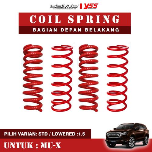 Jual Coil Spring Per Keong Ceper YSS MU-X MUX Lowered 1.5 / STD Height ...