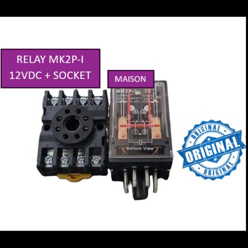 Jual Relay MK2P-I 12VDC + Socket Relay MK2P 12VDC 8 PIN - relay ...