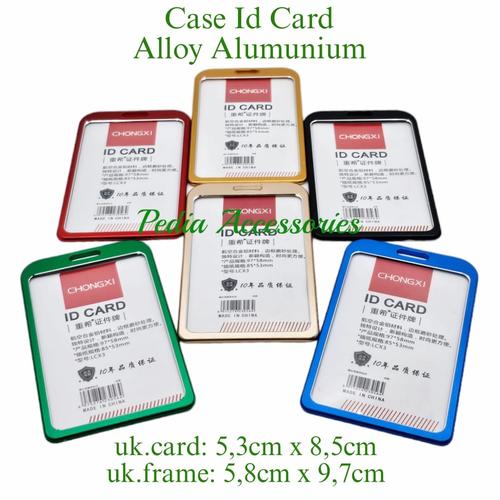 Jual Tempat Id Card Holder Alloy Alumunium LCX3 / Frame Id Card Holder ...