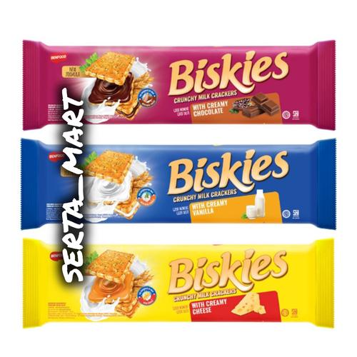 Jual Biskies Sandwich Crackers 108gr Chocolate / Cheese / Vanilla ...