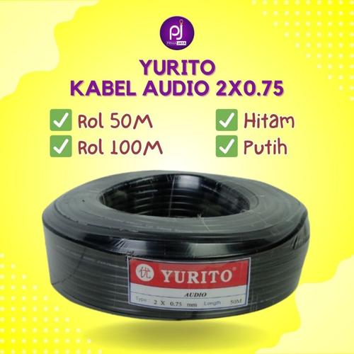 Jual Kabel Audio 2x0.75 Serabut Tembaga Panjang 50 100 Meter Yurito ...