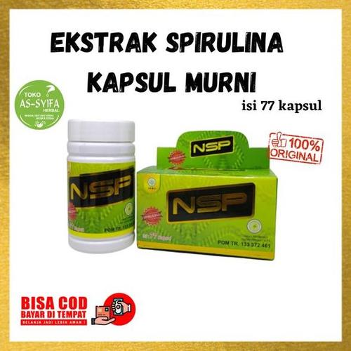Jual Nsp Spirulina Kapsul Ekstrak Murni - Herbal Spirulina Nsp - Kapsul Spirulina Nsp - Ekstrak ...