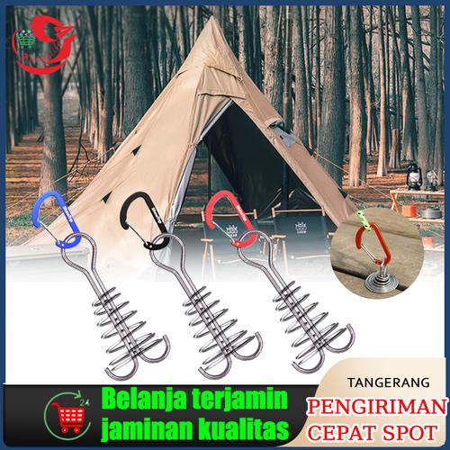 Jual Outdoor Camping Gurita Tali Gesper Camping Deck Paku Tetap Tenda ...