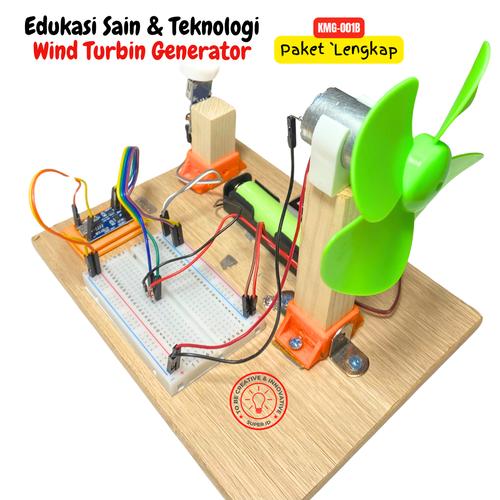 Jual Kit DIY merakit mini wind turbine generator / pembangkit listrik ...