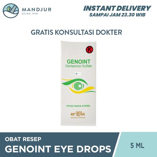 Jual Genoint Eye Drops 5 ml / Gentamicin Sulfate / Obat Mata - Jakarta ...