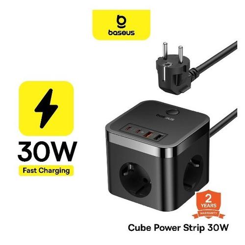 Jual Baseus Power Combo Cube Power Strip 3AC+2U+2C 30w Fast Charging ...