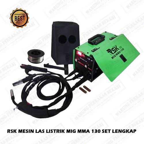 Jual RSK Mesin Las MIG MMA 130A Inverter Listrik 2in1 Lasan MIG Gasless Flux Cored SET LENGKAP ...