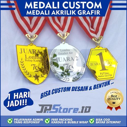 Jual MEDALI CUSTOM - MEDALI LOMBA AGUSTUSAN WISUDA - MENDALI AKRILIK ...