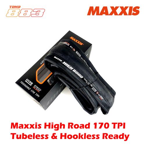 Jual Ban MAXXIS HIGH ROAD TR - Black Tubeless Ready Hookless 700x25c ...