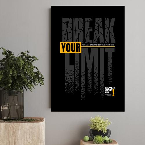 Jual Poster MOTIVASI Poster KATA KATA INSPIRASI QUOTE BREAK THE LIMIT ...