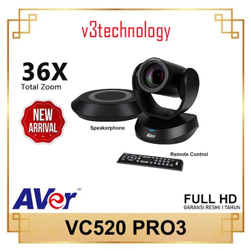 Jual AVER VC520 Pro3 ( PTZ Camera Full HD 1080p 36x Zoom ) - Jakarta ...