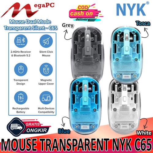 Jual Mouse NYK C65 Silent Click Dual Mode Bluetooth Wireless ...