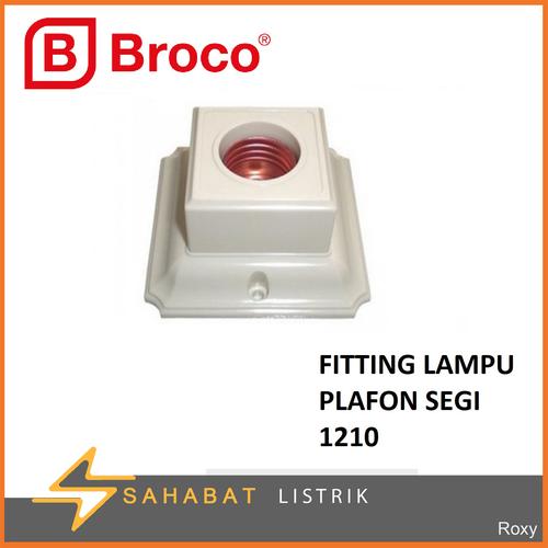 Jual BROCO FITTING PLAFOND/ FITTING LAMPU KOTAK 1210 BULAT 1212 - BULAT ...