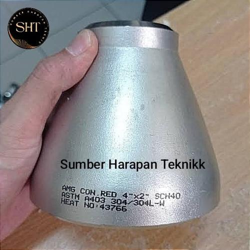 Jual Reducer Las Stainless SS304 SCH40 4 x 3"Inch Concentric - Jakarta ...