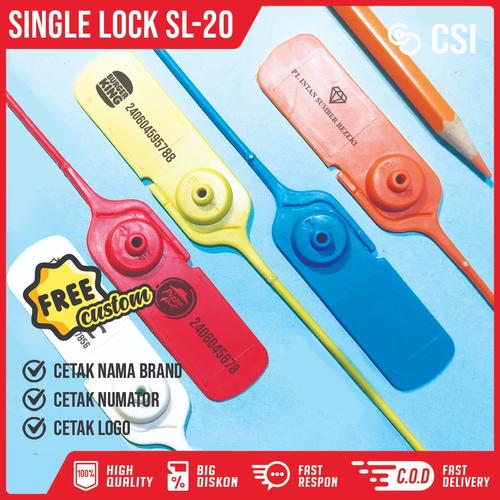Jual CSI Segel Locis Mini Single Lock Security Seal Segel Plastik Satu ...