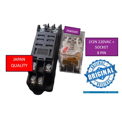 Jual Relay 8 pin LY2N 220VAC Ori Japan + Socket / ly2n 220v ac - relay ...