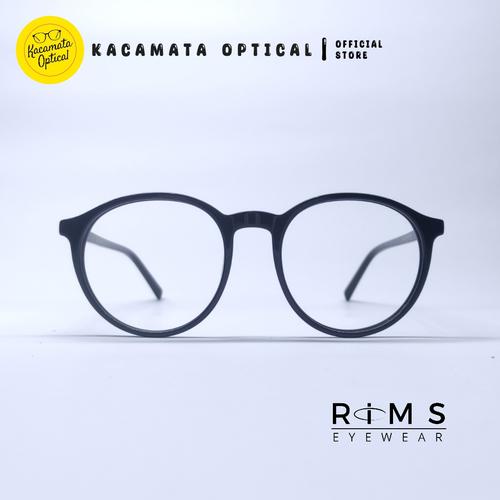 Jual RIMS EYEWEAR - Frame RIMS21184 Oval Hitam Plastik Acetate - Kota ...