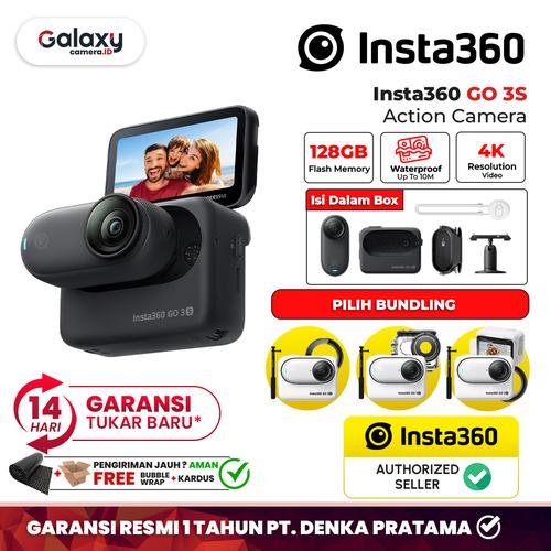 Promo Insta360 GO 3S Action Cam 4K Insta 360 GO3 S GO3S Tiny Camera Garansi Resmi - 128GB WH - E ...