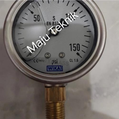 Jual WIKA 2" 150 psi, drat 1/4" NPT Kuningan Racket - Jakarta Utara - Maju Teknik Pressure Gau ...