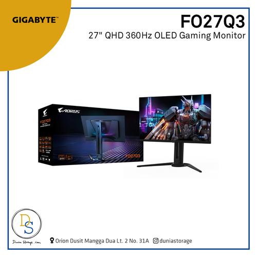 Promo GIGABYTE AORUS FO27Q3 OLED Gaming Monitor 27" QHD, 360Hz, 0.03 ms ...