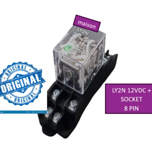 Promo Relay LY2N 12VDC + SOCKET - 8 PIN / RELAY LY2N 12V / LY2 12VDC ...