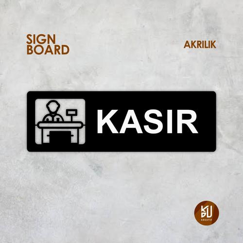 Jual Sign akrilik penanda kasir minimalis murah ukuran 8x25cm - Kota ...