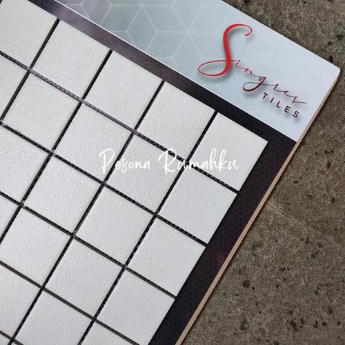 Jual Mosaic Mozaik Dinding Rumah Masa Kini Merk SinGres Type Zest White ...