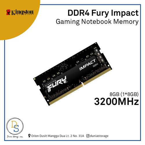 Promo KINGSTON FURY IMPACT SODIMM 8GB DDR4 3200 MHz | KF432S20IB/8 Cicil 0% 3x - Jakarta Pusat ...
