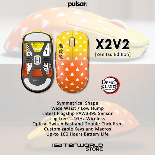 Jual Pulsar X2V2 [Demon Slayer] ZENITSU Wireless Gaming Mouse - Kota ...