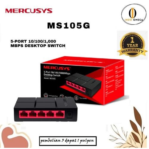 Jual Mercusys MS105G Desktop Switch 5-Port 10/100/1000 Mbps HUBSwitch ...